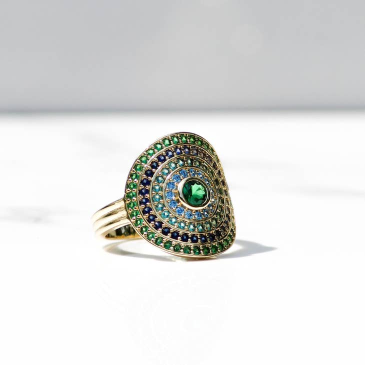 Utopia Ring- Moss Aqua | Vixen Collection | Seattle, WA