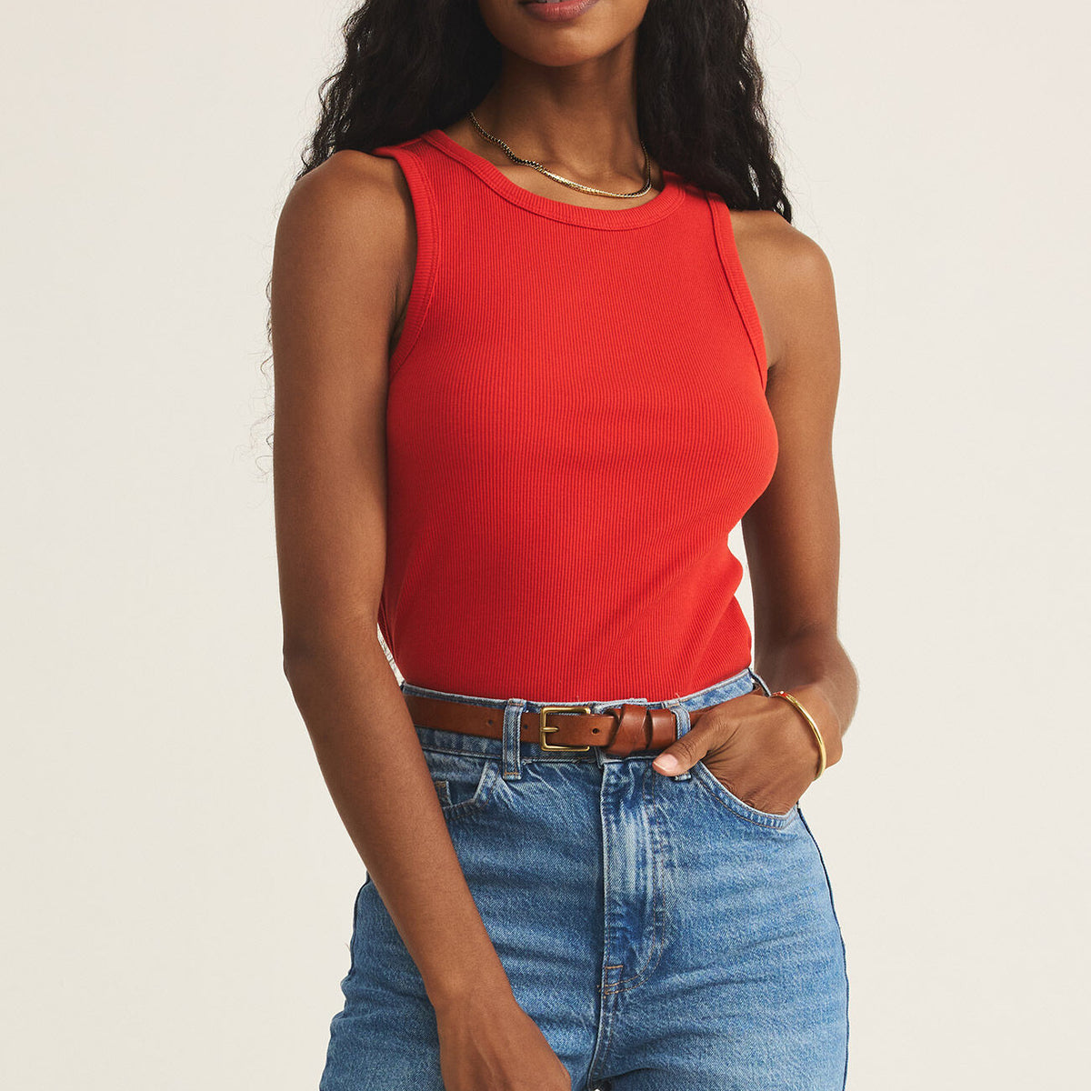 Z Supply Solid Crew Neck Tank Top | Vixen Collection